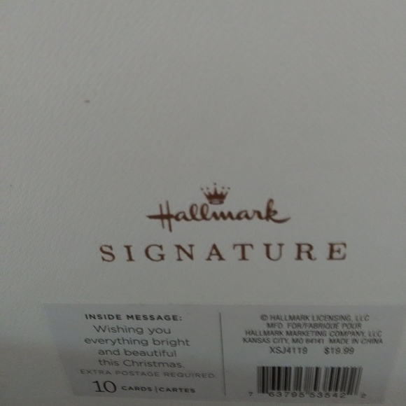 Hallmark Signature | Other | Hallmark Christmas Cards Box Of Blue ...